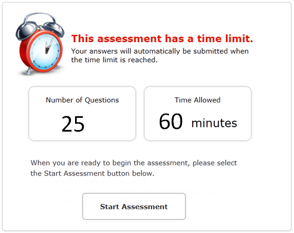 Completing Timed Assessments