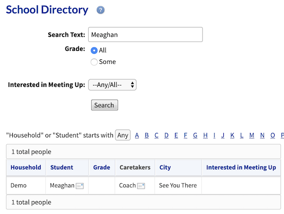 School Directory