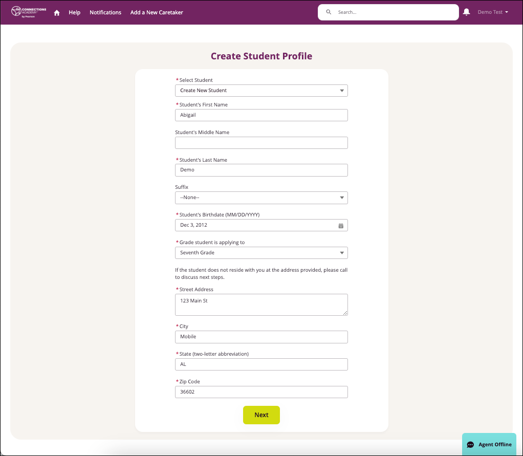 How do I add a new student to my account?